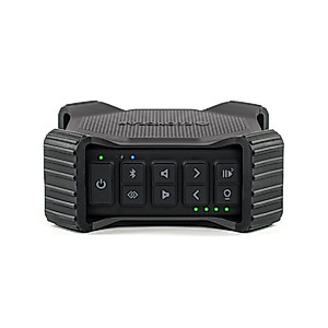 ECOXGEAR EcoEdge Plus GDI-EXEGPL410 Rugged Waterproof Floating Portable Bluetooth Wireless 20 Watt Smart Speaker with Bottle Opener and LED Party Lights (Gray)