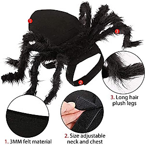 Halloween Costume for Pets Dogs Spiders Sweatshirt Cosplay Apparel Clothes Pets Dogs Halloween Funny Dog Puppies Theme Party Costume for Medium Large Dog Costume