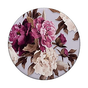 Elegant Purple Pink Flower Floral Pattern Phone Popper PopSockets Standard PopGrip