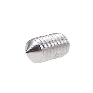 uxcell 50Pcs M3x6mm Internal Hex Socket Set Grub Screws Cone Point 304 Stainless Steel Screw