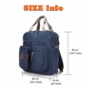 Baby Diaper Bags Backpack Designer for Dads Mom Twins Multi-function Large Tote (Dark Navy)
