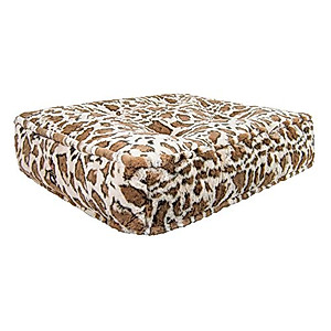 Bessie and Barnie Giraffe Luxury Extra Plush Faux Fur Rectangle Pet/Dog Bed (Multiple Sizes)