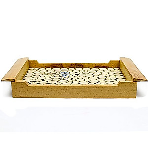 Premium Wood Crafted Steamed Beech Wooden Serving Tray | Kitchen Decor Food Cart | Nautical Gifts | Nagina International