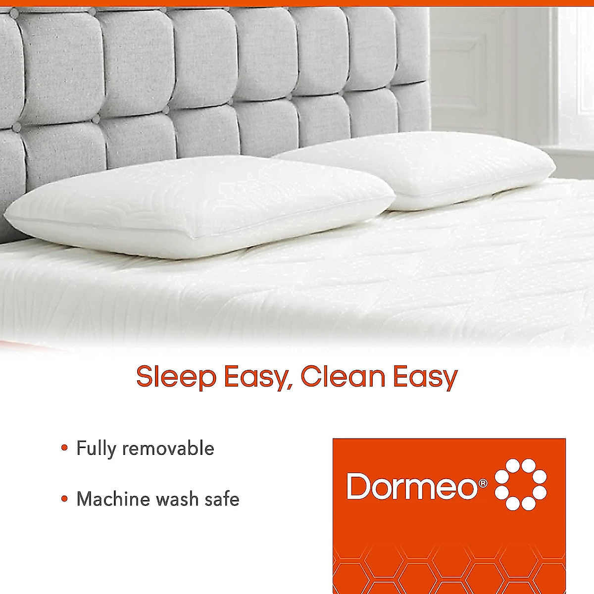 The Premium Mattress Topper by Dormeo (Full) and True Evolution Pillow Bundle
