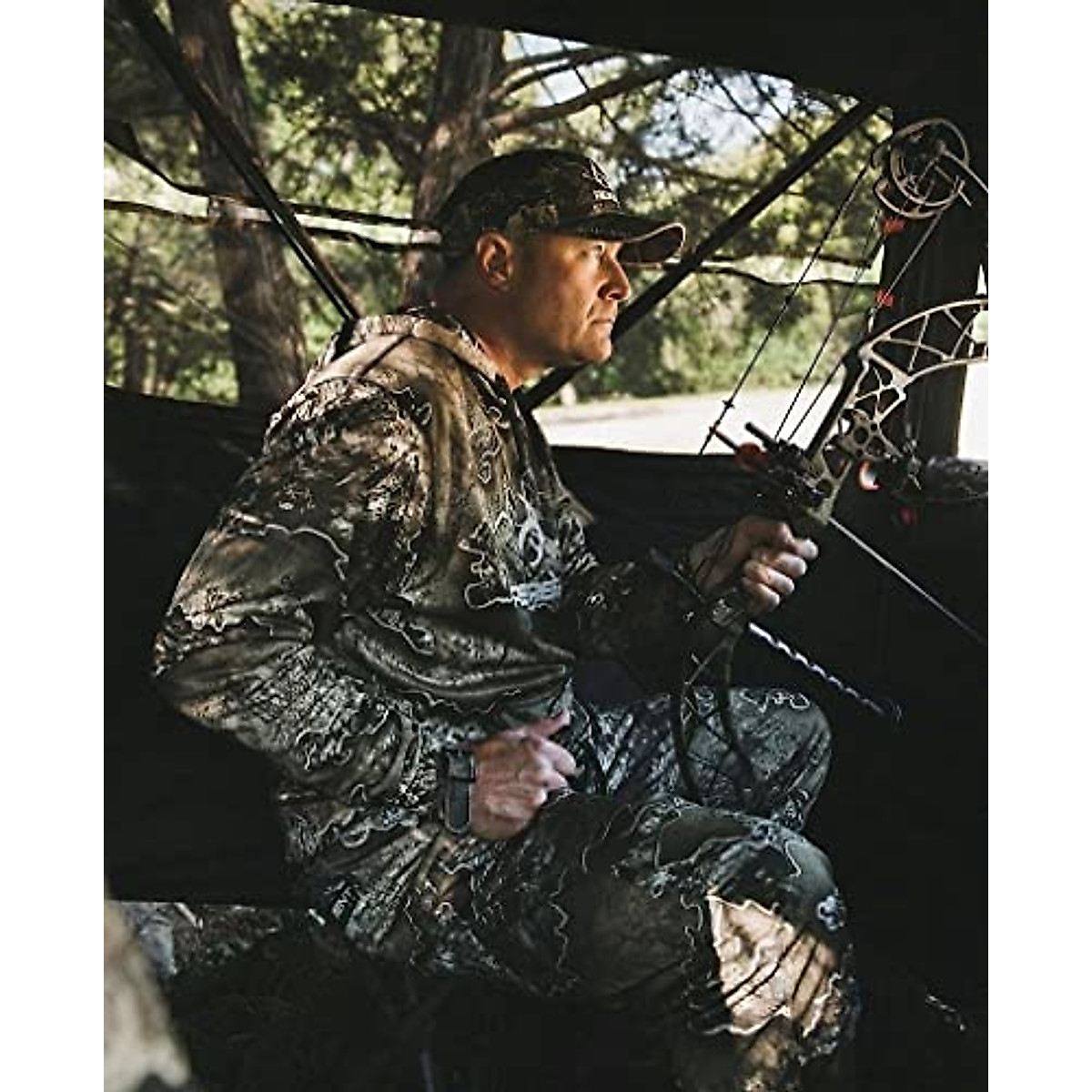 Primal Treestands Wraith 270 Deluxe Blind - 270 Degree One-Way, See-Through Pop-Up Tent 3 Person, Premium Hunting Gear Sporting Good