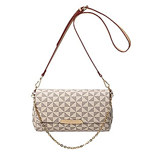 Crossbody Bags for Women Fashionable Designer Satchel Shoulder Bags Leather Classic Messenger Purses Handbags Lightweight (Beige)