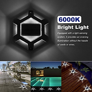 APONUO 12-Pack Solar Deck Lights