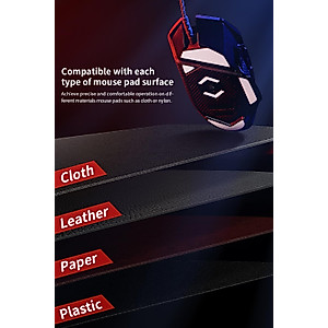 HOTLINEGAMES 2Sets 3.0 Plus Rounded Curved Edges Mouse Feet Skates Compatible with Logitech G502 Wireless Gaming Mouse feet Replacement (0.8mm,Glide Feet Pads, White PTFE) Professional Upgrade Kit