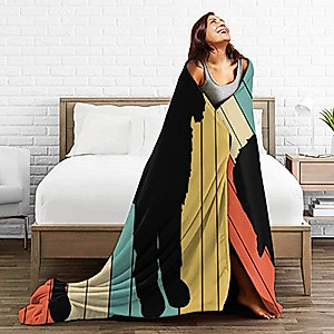 Vintage 1970s Labradoodle Dog Throw Blanket Ultra-Soft Micro Fleece Blanket Movies Blanket for Bed Couch Living Room 60"x50"