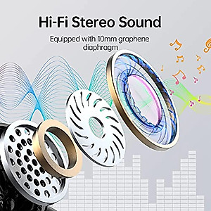 Single Bone Conduction Earbuds Open Ear Headphones Wireless Bluetooth Earbuds with Earhooks 30Hrs Playtime with Charging Case and LED Power Display Sport Open Earbuds Waterproof Bass Sound Headset