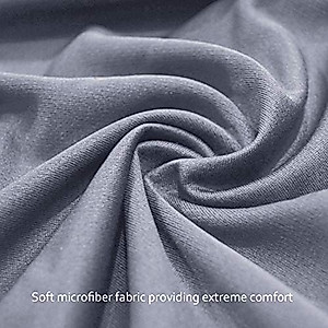 Pack and Play Sheets Fitted, 2 Pack Portable Playard | Mini Crib Sheets, Ultra Soft Microfiber Pack N Play Sheet, White & Grey, Preshrunk