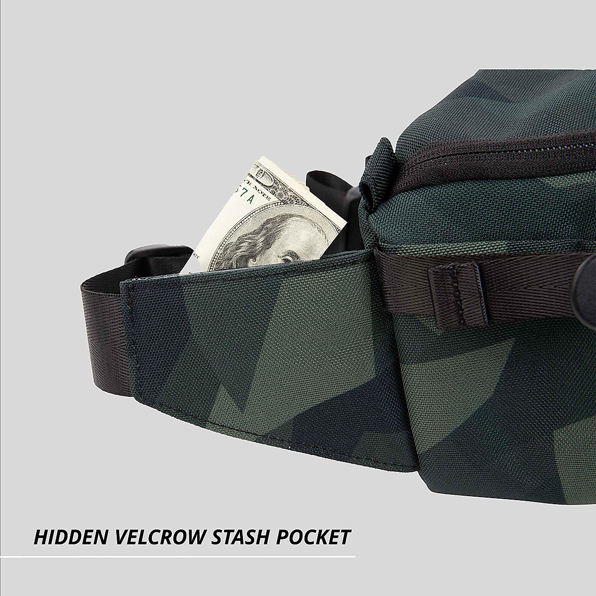 HEX Ranger Camera Mini Sling, Lightweight Water Resistant Mirrorless Camera Sling with YKK Zippers, Interior Dividers, Adjustable Load Straps & More, Camo