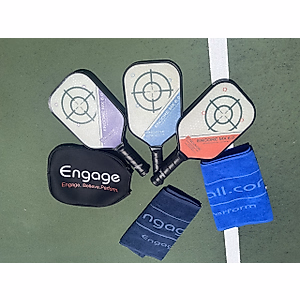 Engage Pickleball Encore MX Pickleball Paddle - Pickleball Paddles with Polymer Core - USAPA Approved Pickleball Paddles Pickleball Rackets for Adults - Standard (Blue)