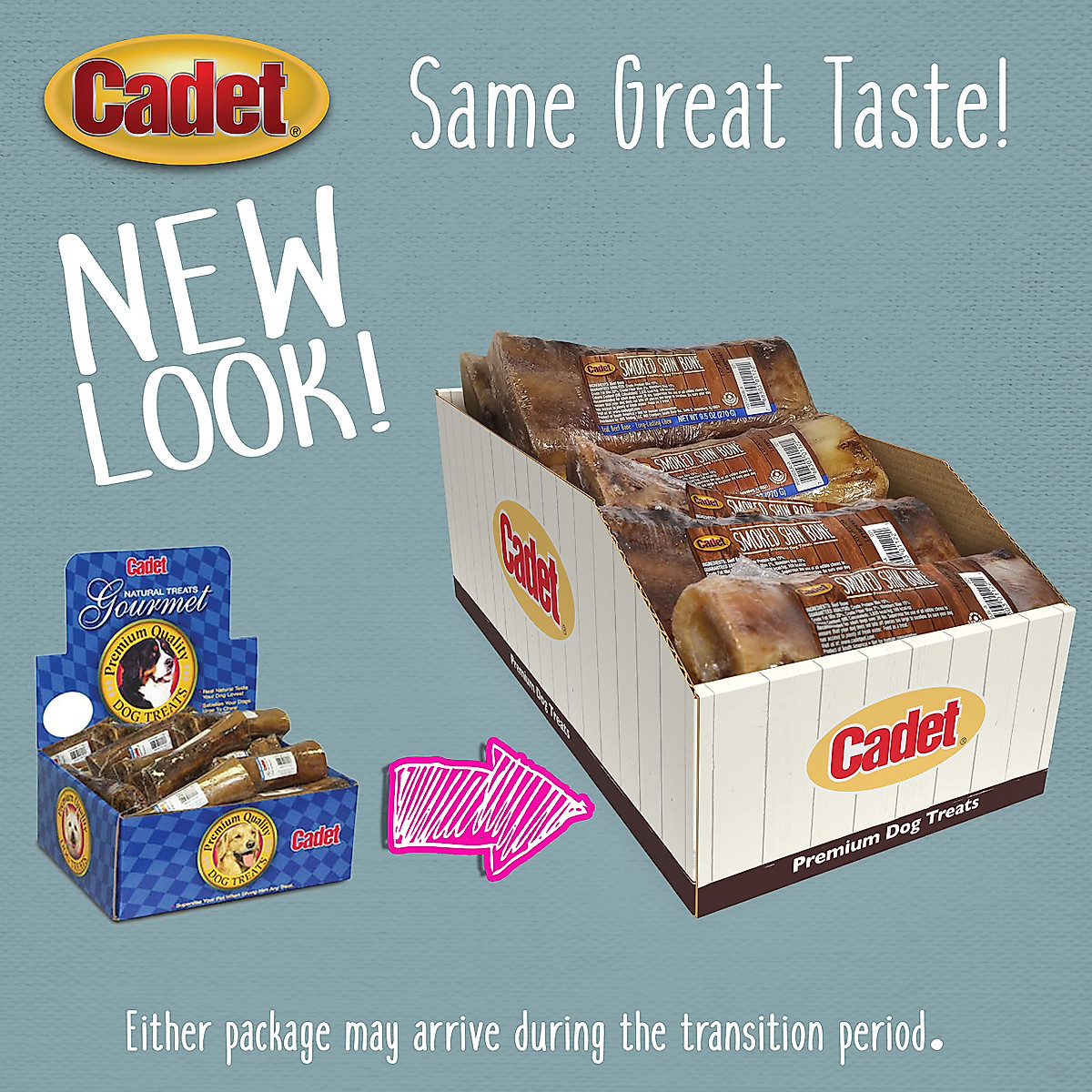 Cadet Smoked Shin Bone Display Large, 12 Count