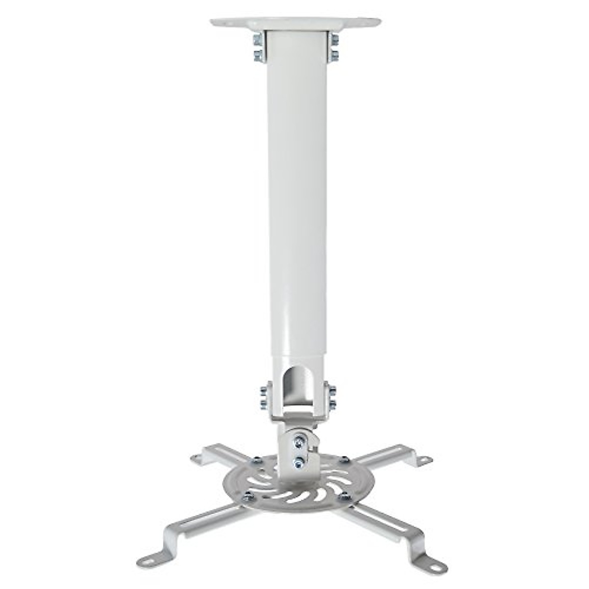 VIVO Universal Extending Ceiling Projector Mount, Height Adjustable Projection, White, MOUNT-VP02W