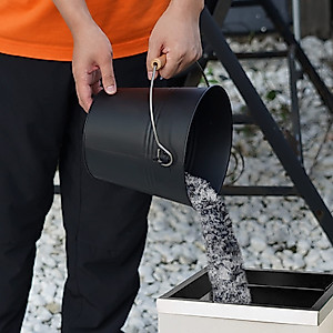 Mini Ash Bucket with Lid + Firewood Rack Indoor