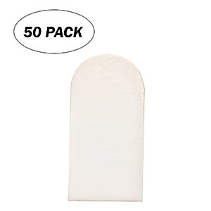 Board Game Pieces- 50 Pack- Blank 1 x 2 inches Rectangular Tombstone Diecut Token Cards Board Game Chits Tiles Counters Markers DIY D&D