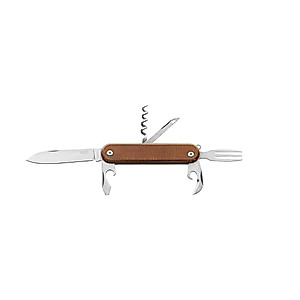 MKM Maniago Knife Makers MALGA 6 V2 with MagnaCut Steel, Pocket Knife and Multi Tool, 6 Tools in 1, CPM-MagnaCut Primary Blade, Slip Joint, Made in Italy (Natural Micarta)