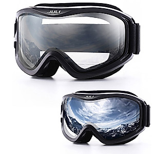 JULI Eyewear MAXJULI Ski Goggles,Snow Snowboard Goggles for Men Women Kids Snowmobile Skiing Skating