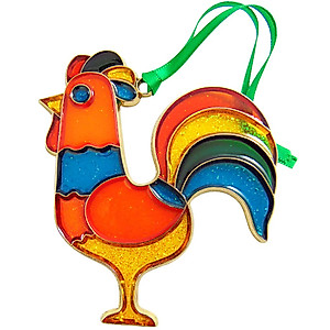 Rooster Ornament Colorful Christmas Tree Holiday Home Decoration Gift