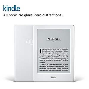 Kindle E-reader (Previous Generation - 8th) - White, 6" Display, Wi-Fi, Built-In Audible - Includes Special Offers