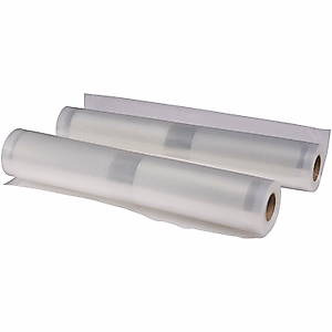 Nesco VS-04R Two 11" x 20' Vacuum Sealer Rolls for Custom-sized Vacuum Sealer Bags Compatible with Nesco vacuum sealers and other brands