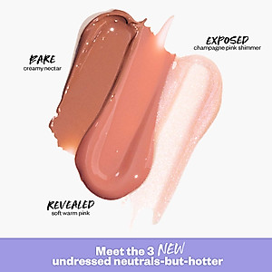 Kosas Wet Lip Oil Gloss - Hydrating Lip Plumping Treatment with Hyaluronic Acid & Peptides, Non-Sticky Finish (Exposed)