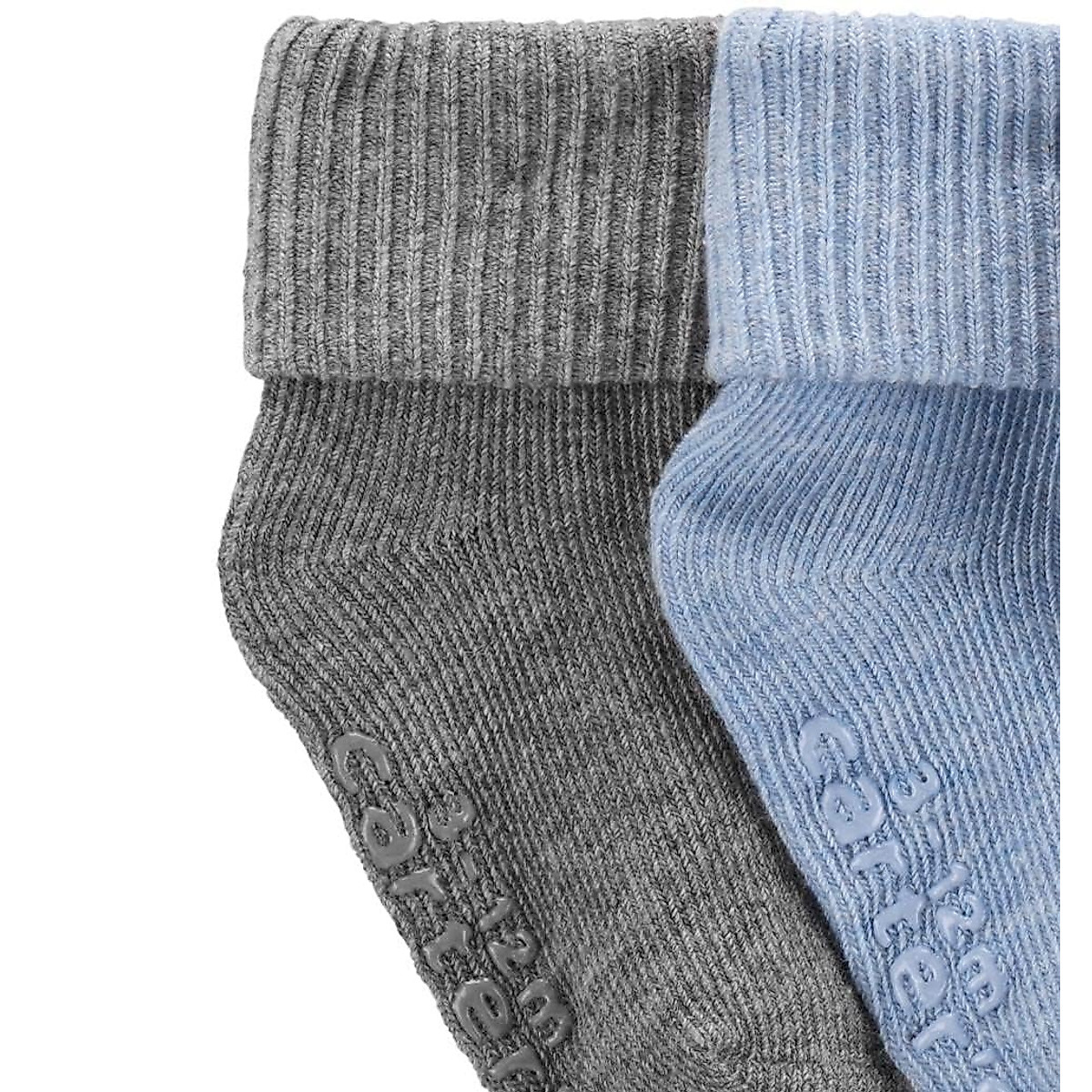 Carter's Baby-Boys Socks, Solid, 3-12 Months (Pack of 6)