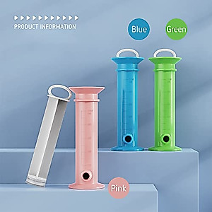 7 PCS Kit Baby Food Pouch Maker, Toddler Fruit Squeeze Puree Filler for Kids, Pure Color Pouches (Green)