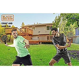 BLACK+DECKER Bug Zapper Fly Swatter Electric - Fly Zapper & Bug Zapper Indoor & Outdoor- Heavy Duty w/Counter for Flies, Mosquitoes, Gnats & Other Small to Large Flying Pests