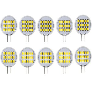 CBconcept UL Listed, SidePin G4 LED Light Bulb, 10 Pack, 1.8 Watt, Dimmable,220 Lumen, Warm White 3000K, 180 Degree Beam Angle, 12 Volt,20W Equivalent, G4 Bi Pin Base Halogen Replacement Bulb