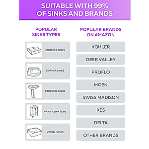 Innovative 2 in 1 Bathroom Sink Stopper Replacement - 1.06"-1.65" Pop Up Drain Stopper - Universal Sink Drain Stopper with Anti-Clogging Filter Basket - Bathroom Sink Plug for Basin Drain Holes