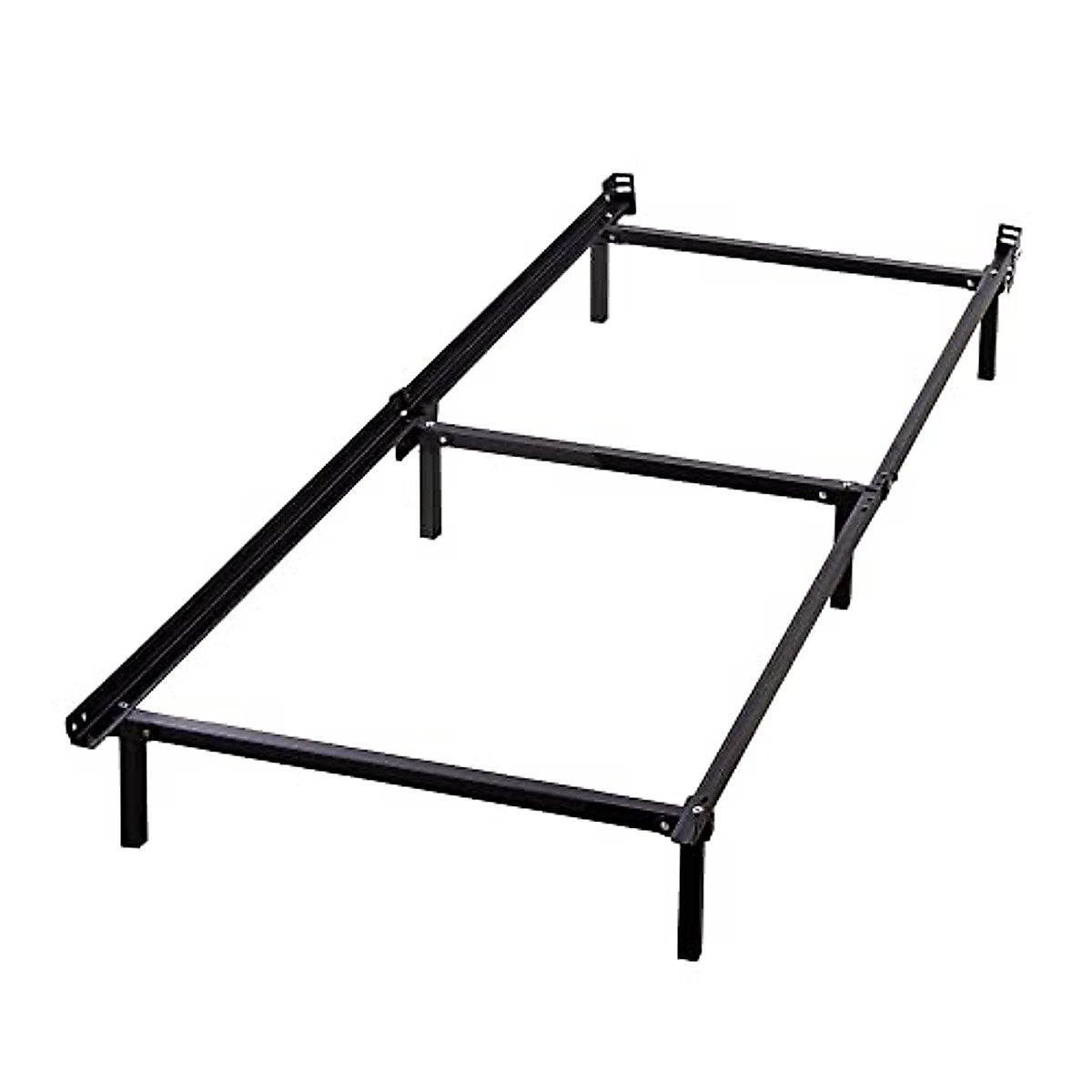ZINUS Compack Metal Bed Frame / 7 Inch Support Bed Frame for Box Spring and Mattress Set, Black, Twin