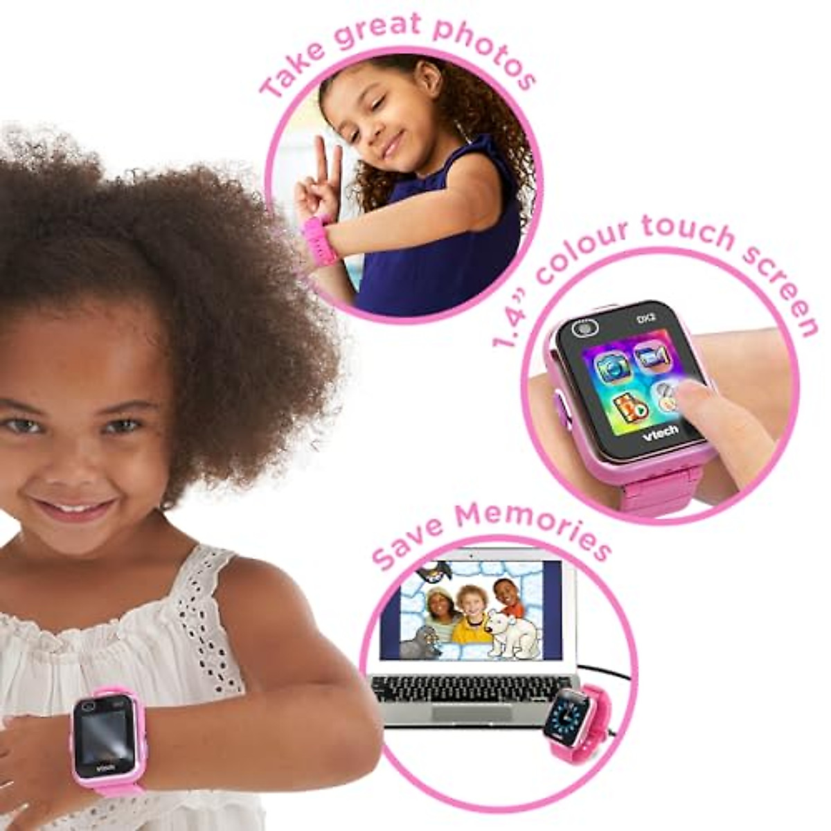 VTech 193853 Kidizoom Smart Watch, Pink
