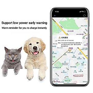 STWAZN Real Time GPS Tracker 4G, Dog/Cat Locator Activity Monitor, 90 Day Ultra Long Track View, Fence Alarm, Lightweight Waterproof Pet Detector，Android/Apple iOS Compatible (Cat)