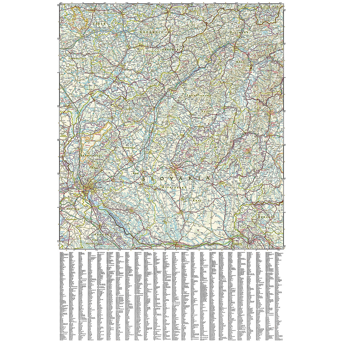 Slovakia Map (National Geographic Adventure Map, 3323)