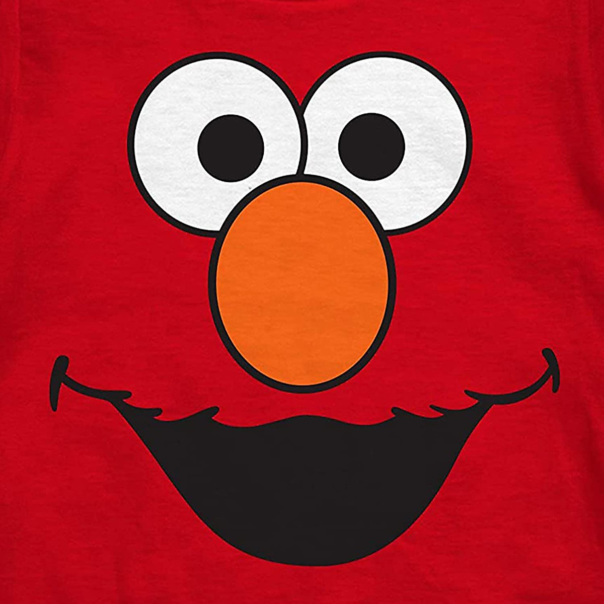 Sesame Street Short Sleeve T-Shirt Short Sleeve Tee - Elmo & Cookie Monster Big Face Tee (Elmo, 3T)