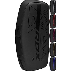 RDX Maya Hide Leather Kickboxing Thai Pad for Knees Elbows Kicks Punches, Black, Single