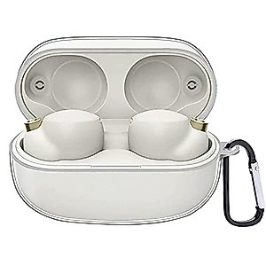 Compatible with Sony WF-1000XM4 Case, Lamshaw Protective Soft TPU Case with Keychain for Sony WF-1000XM4 Noise Canceling Truly Wireless Earbud (Transparent)