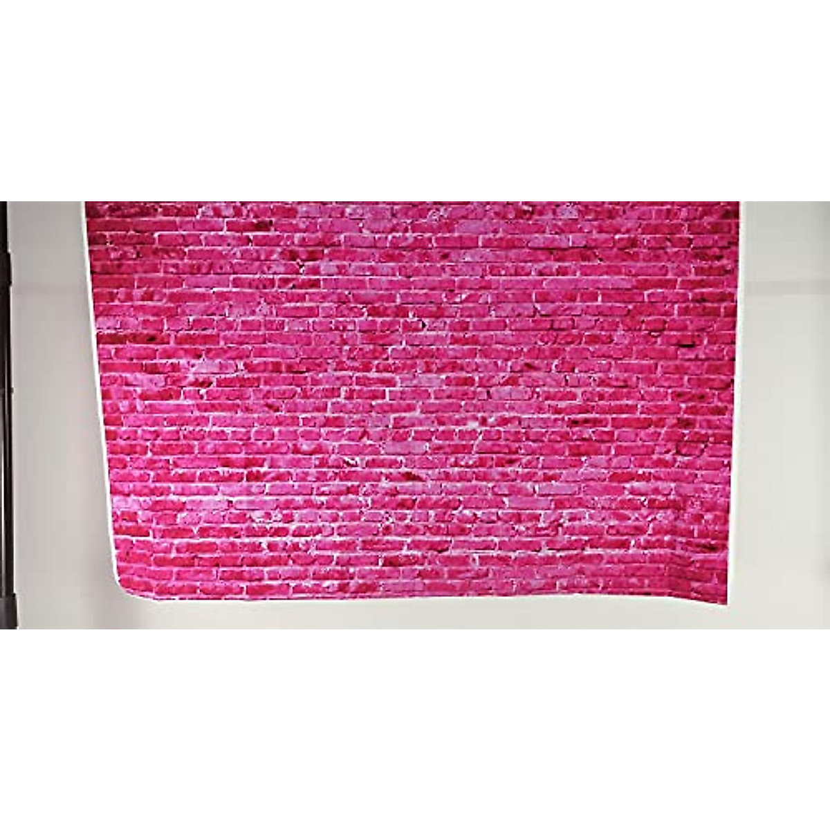 AOFOTO 7x5ft Pink Brick Wall Backdrop Happy Birthday Party Table Decoration Banner Photography Background Girl Youngster Artistic Portrait Photo Shoot Studio Props Video Drop Vinyl Wallpaper Drape