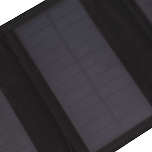 Portable Solar Panel, 20W 5V Monocrystalline Silicon Solar Bag Foldable Dual USB Output Outdoor Power Charging Bag Solar Charger for Outdoor Camping Travel