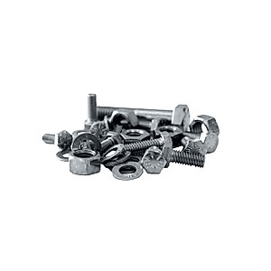 2540 Piece Metric Thread Bolt (Hex Head Cap Screw), Nut, and Washer Assortment with 40 Hole Bin
