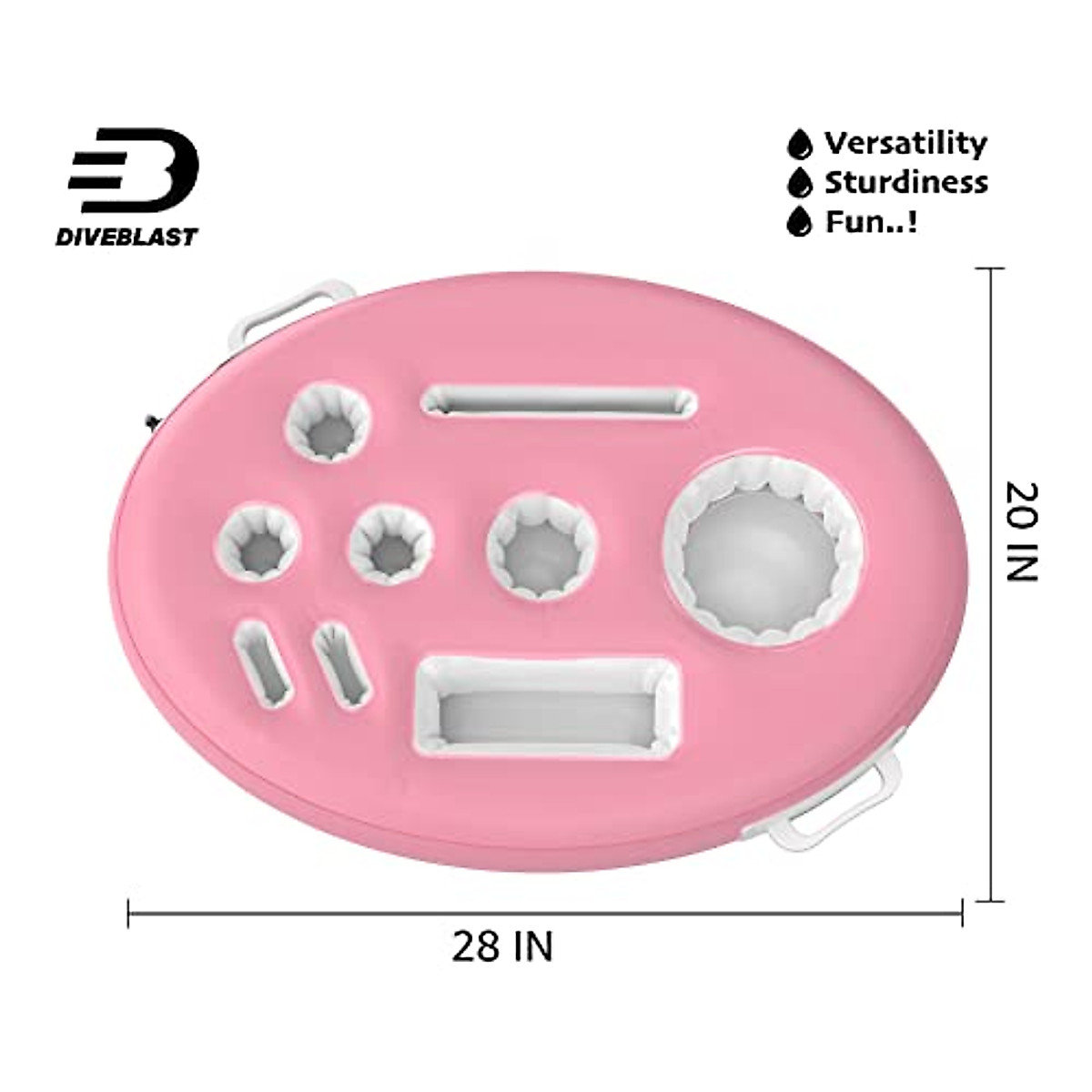 DIVEBLAST: Premium Floating Drink Holder for Pool, Hot Tub Accessories for Adults - Pool Drink Holder Floats, Swimming Pool Accessories for Adults, Drink Floaties for Pool, Pool Drink Floats