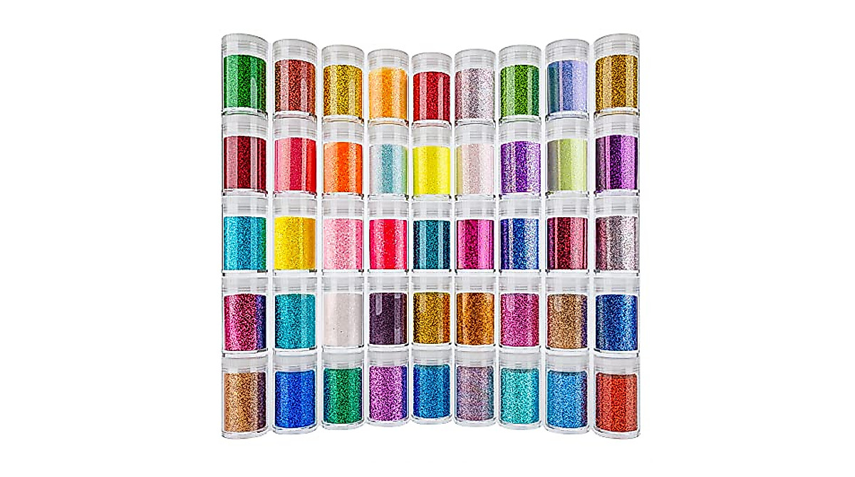 Ultra Fine Glitter 45 Colors Set - Dazzling Craft & Makeup Glitter