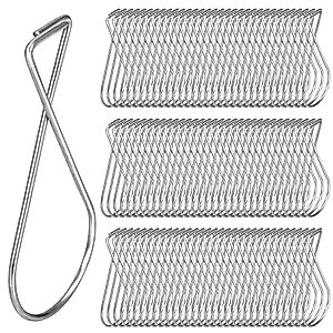 JOIKIT 200 Pack Ceiling Hook Clips, T-bar Ceiling Tile Clips, Drop Ceiling Hanger Hooks for Office, Classroom, Home and Wedding Decoration from Suspended Tile, Grid, Drop Ceiling