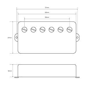 FLEOR Alnico5 Guitar Humbucker Pickup Set Chrome Bridge & Neck Pickups Compatible with LP style Guitar Part