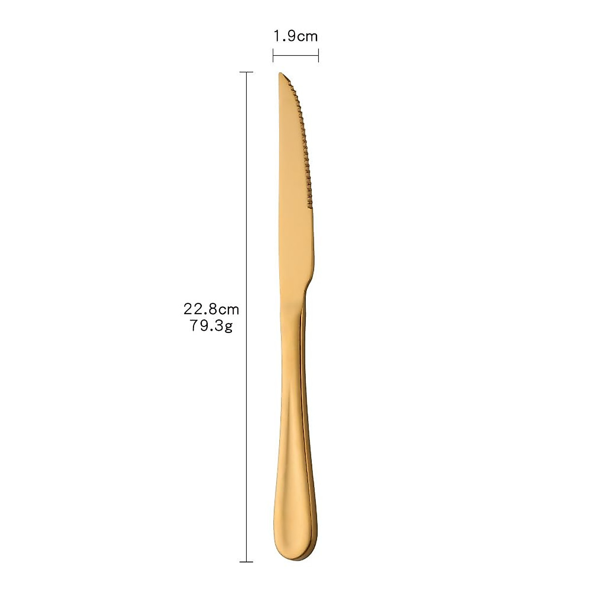 TEAHAHA Steak Knife Set,Stainless Steel Steak Knives Set of 8,Sharp Serrated Steak Knife For Kitchen Restaurant Party,9 Inches Meat Knife Set, Dinner Knife,Mix colors