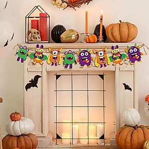 24 Sets Halloween Craft Paper Ornaments Halloween Craft Kits DIY Craft Halloween Paper Decorative Kit Art Craft DIY Handcraft Supplies for Game Activities