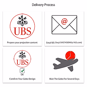 150W LED Logo GOBO Projector Ip67 Waterproof DJ Effect Light Including Free Custom Glass GOBO to Project Image for Hotel Company Store Wedding Advertising Indoor and Outdoor Use (150W)