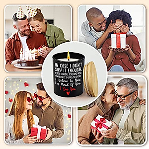 Birthday Gifts for Him and Her, Romantic Gifts for Wife, Girlfriend, Couples Gifts Ideas for Boyfriend, Husband, Vanilla, Lavender Scented Candle 10oz